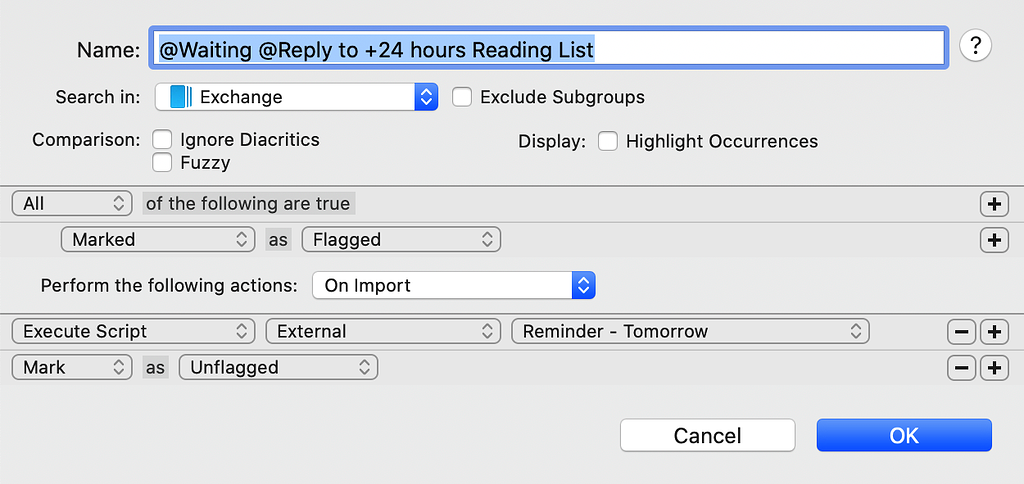 AppleScript Dictionary - New Reminder properties 'alarm:reading list' - DEVONthink ...