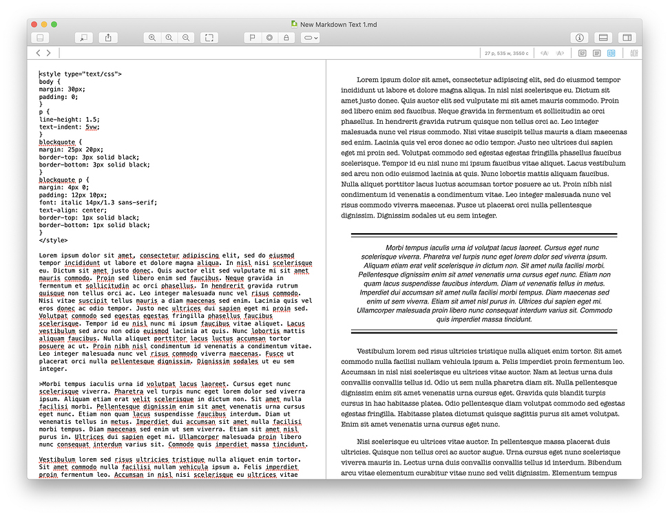 Style parts of Markdown documents with CSS - Tips - DEVONtechnologies Community