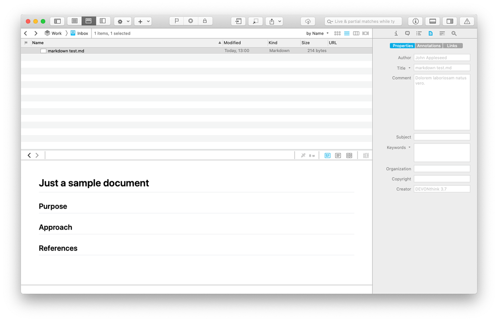 Markdown metadata (version 3.7 onwards - DEVONthink - DEVONtechnologies ...