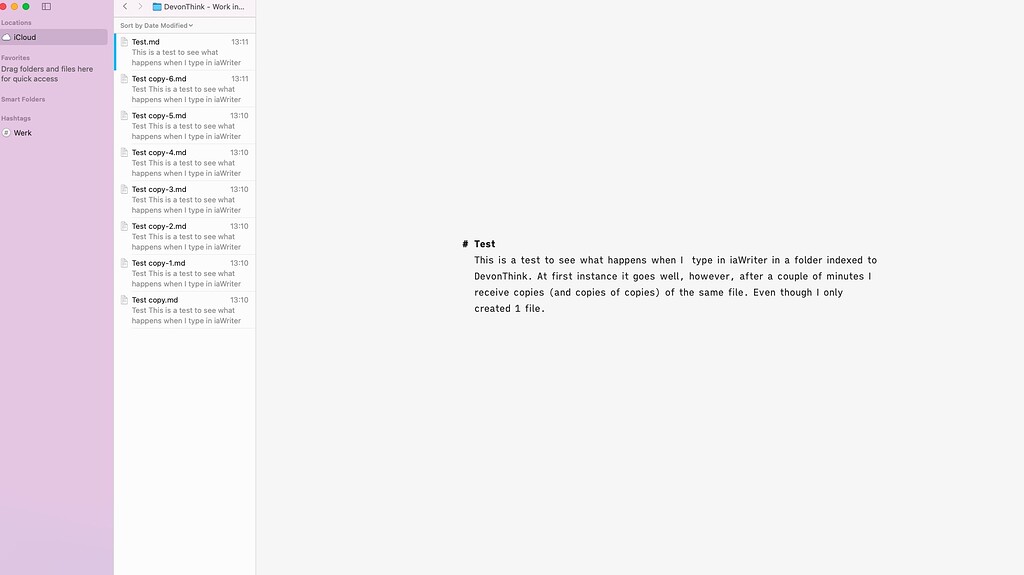 Indexed folder keeps creating new copies of same file? - DEVONthink - DEVONtechnologies Community