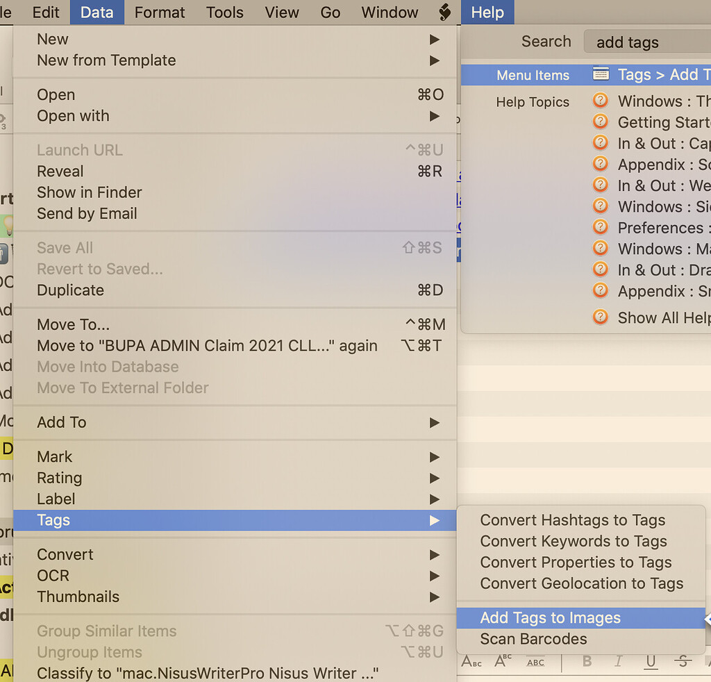 Shortcut or Menu Item to quickly add a tag - DEVONthink - DEVONtechnologies Community
