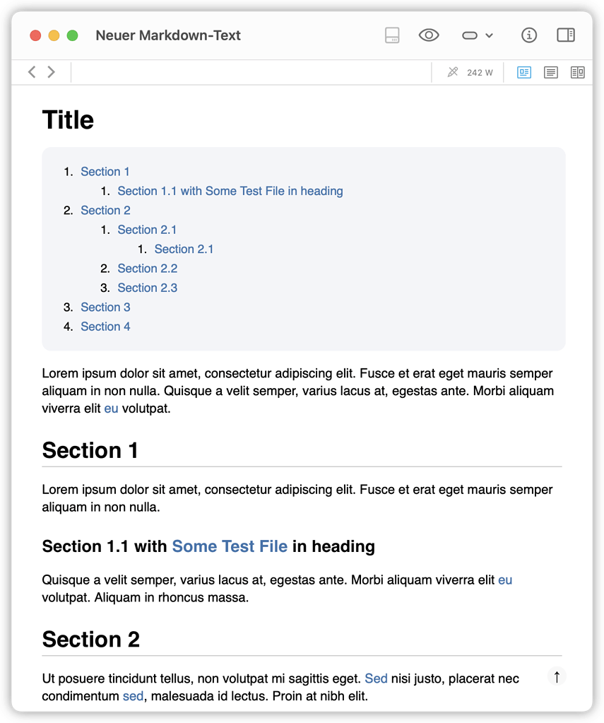 TOC generator for Markdown files - Tips - DEVONtechnologies Community