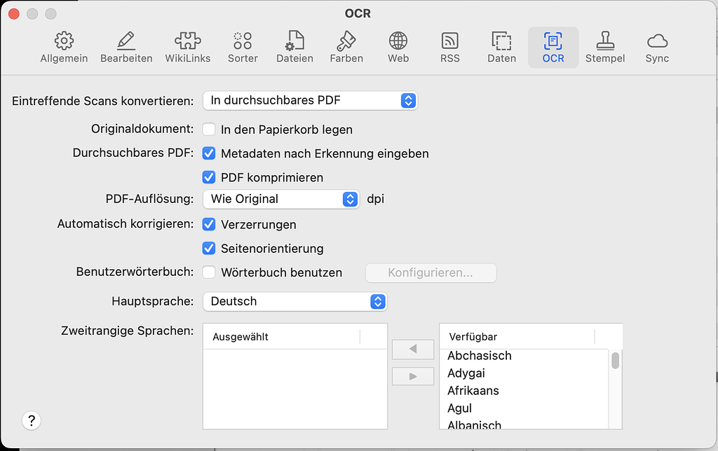 OCR funktioniert nach dem Import einer PDF nicht - Deutsch - DEVONtechnologies Community