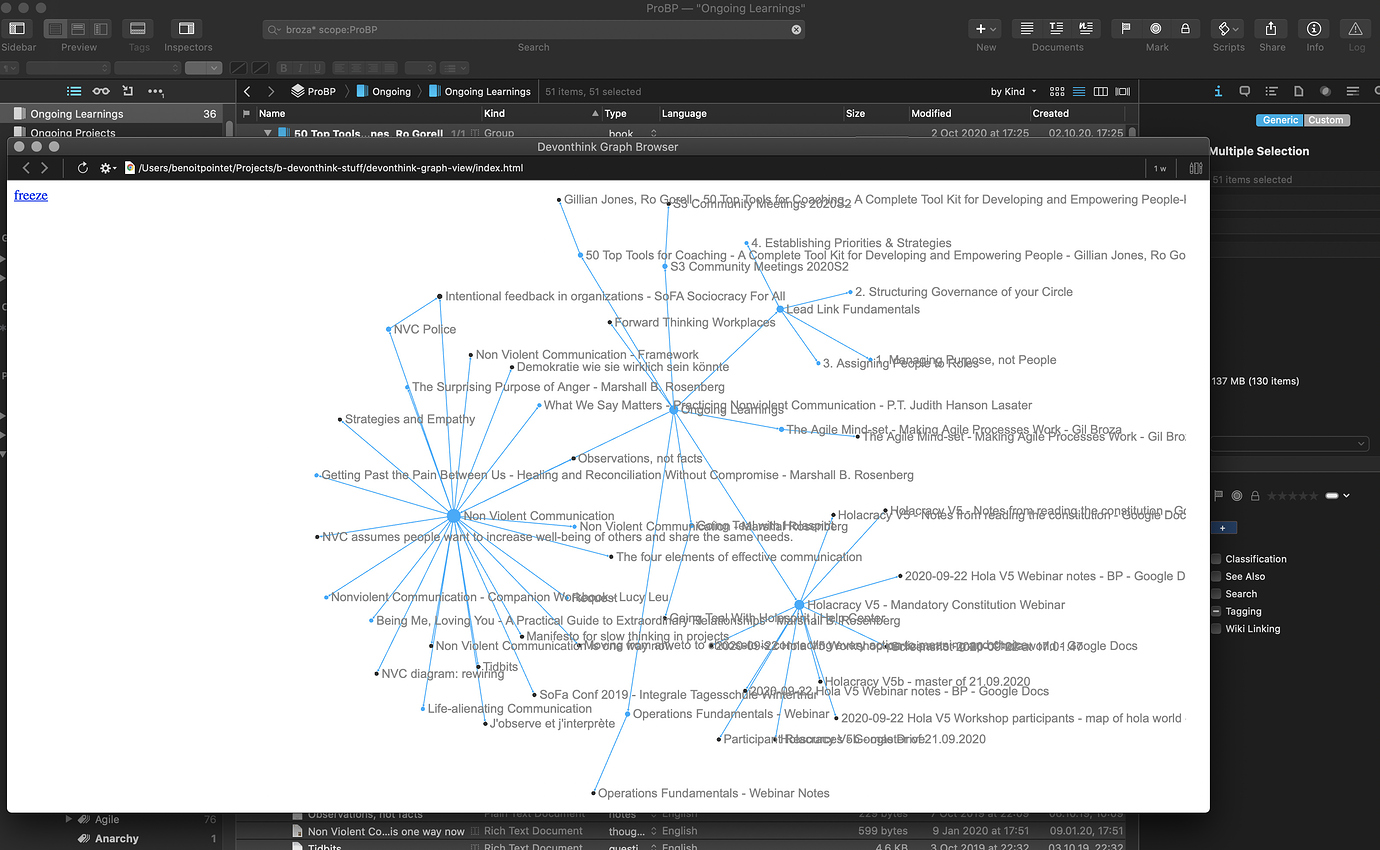 Graph view : a network visualization script for DT - DEVONthink - DEVONtechnologies Community