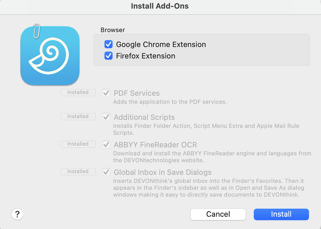 Can't Find Option to Install Apple Mail Add-On in DT3 Pro - DEVONthink - DEVONtechnologies Community