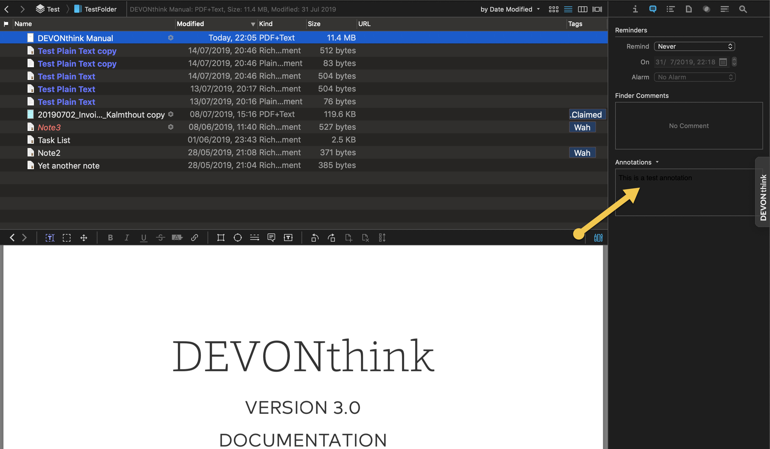 Annotation colour in dark mode is... well dark as well! - DEVONthink - DEVONtechnologies Community