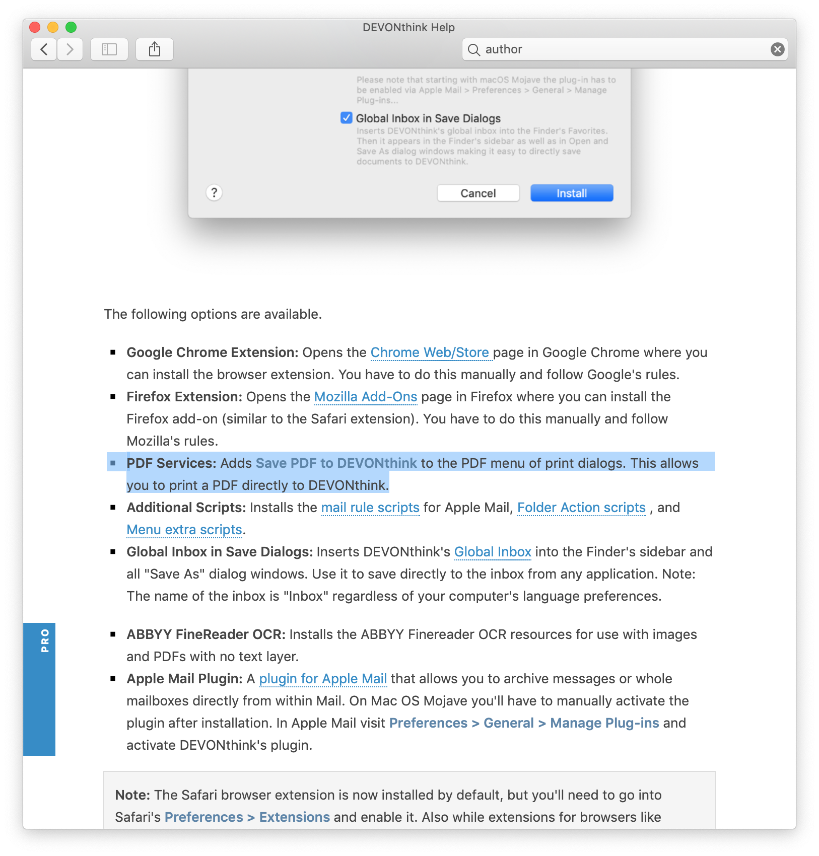 "Print to devonthink" no longer available? How to re-install? - DEVONthink - DEVONtechnologies ...