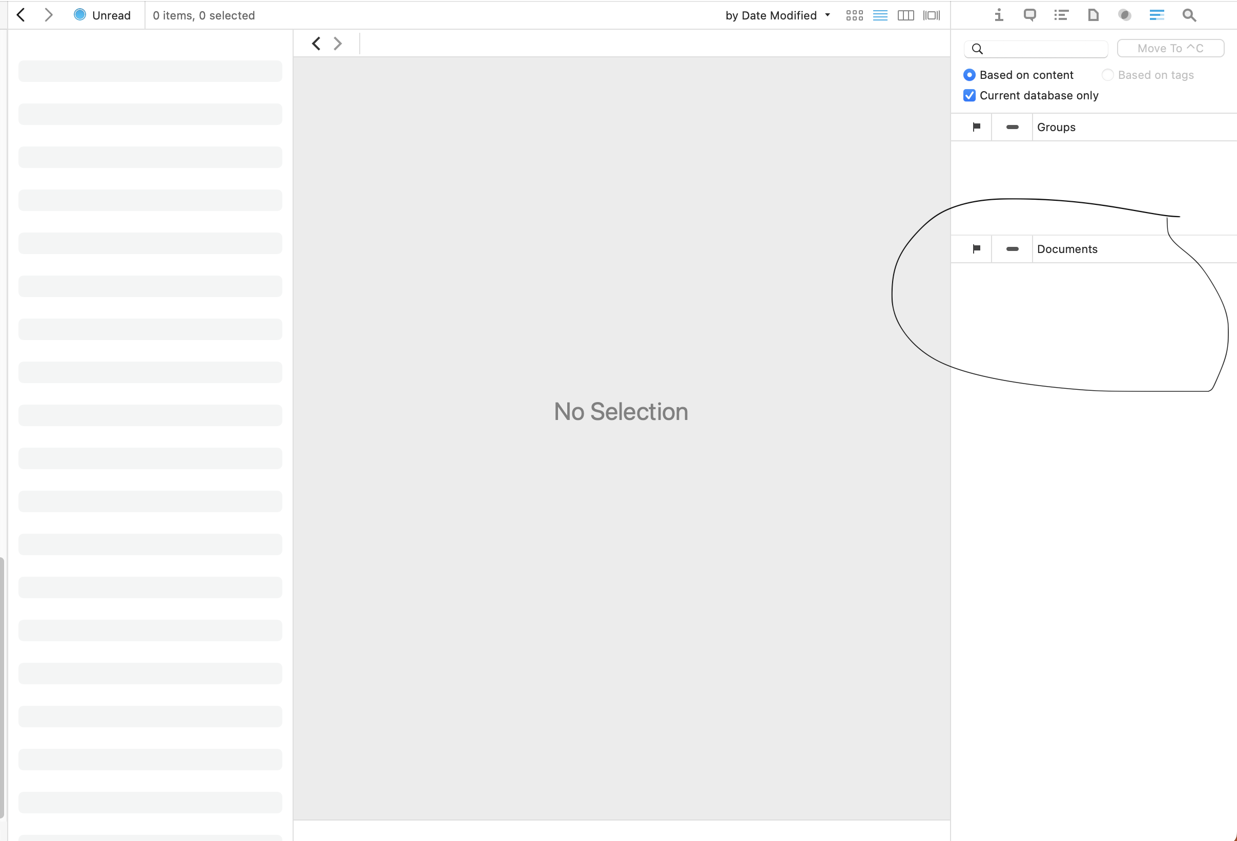 Select and move documents revealed in See Also? - DEVONthink - DEVONtechnologies Community