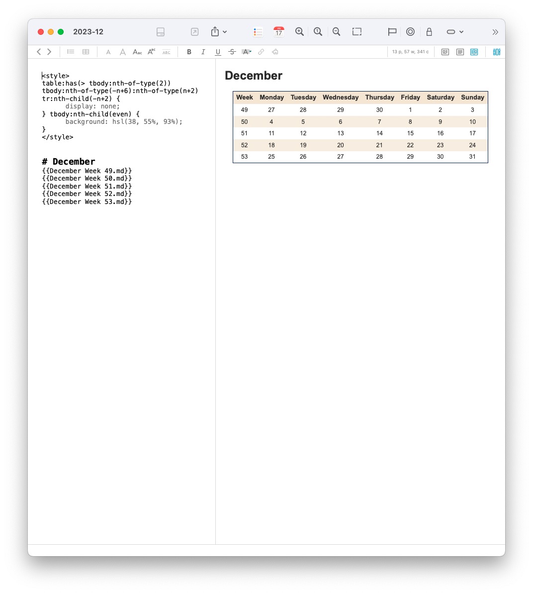Disable header rows for Markdown Tables Transclusion - DEVONthink ...