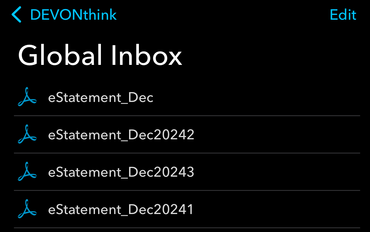 Merging PDFs in order in the item list - DEVONthink To Go - DEVONtechnologies Community