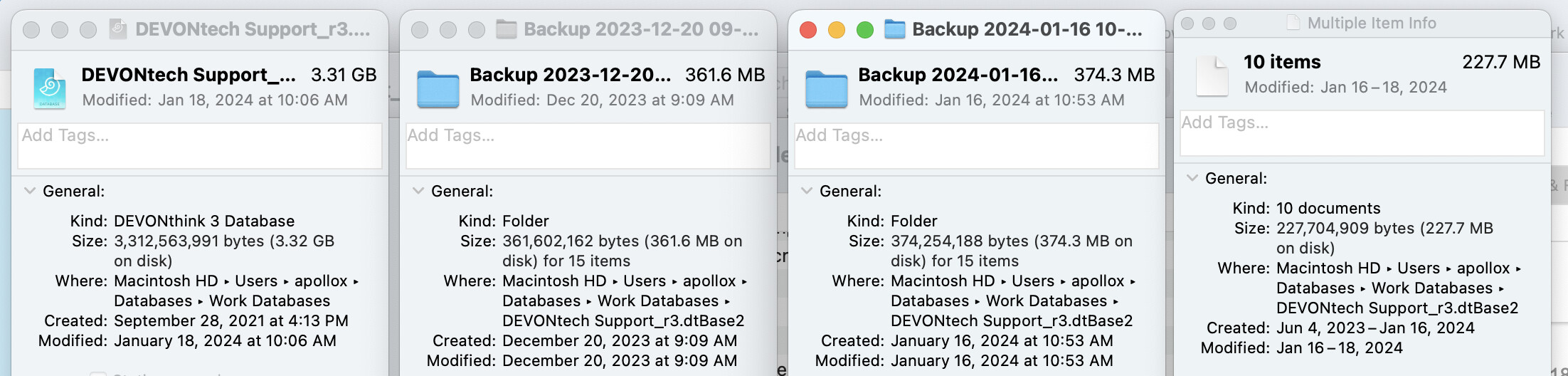 Database size won't shrink in finder after deleting files - DEVONthink - DEVONtechnologies Community