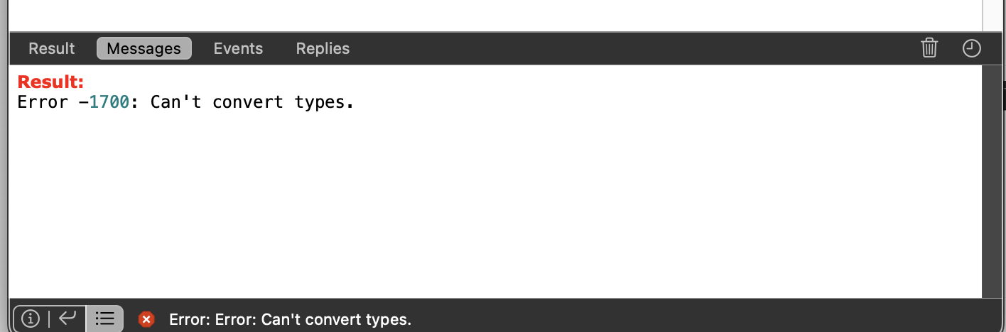 Custom MetaData "Can't Convert Types" Using JXA - Automation - DEVONtechnologies Community